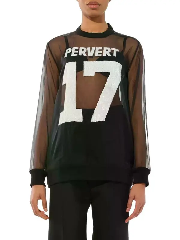 Givenchy Pervert 17 Long Sleeve T-shirt - Black