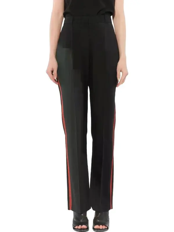Givenchy Striped Appliqué Tailored Trousers - Black