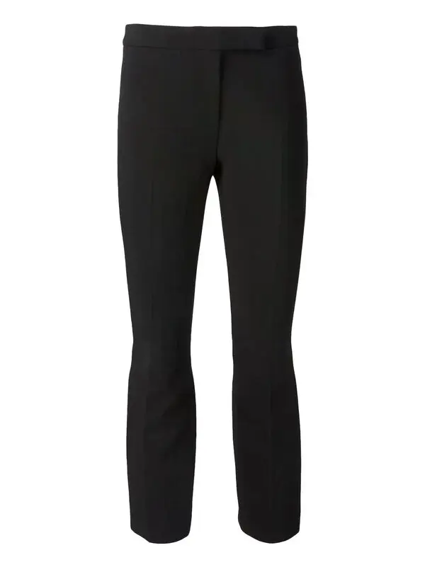 Alexander McQueen Cropped Flared Trousers - Black