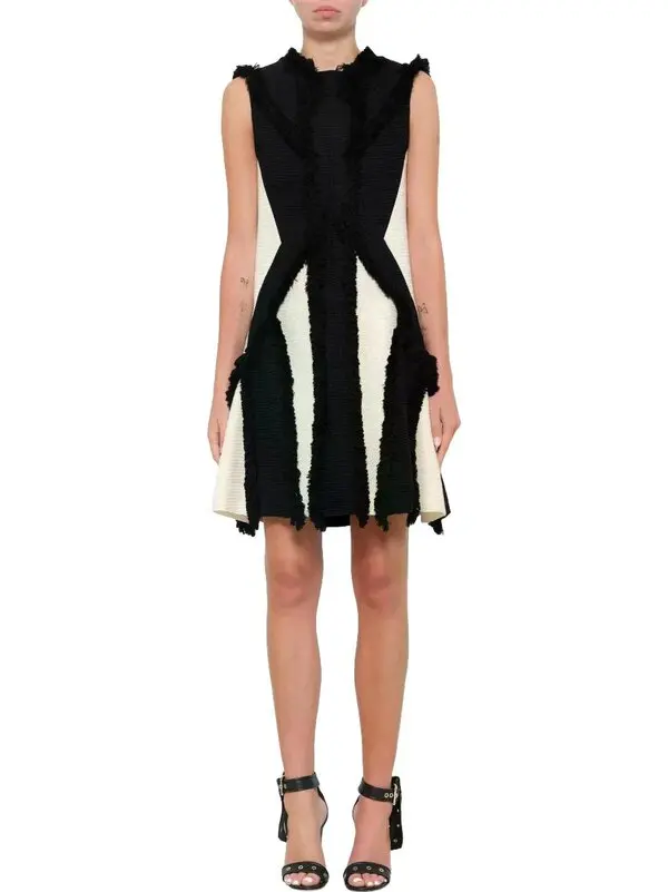 LANVIN Fringed Detail Dress - Black