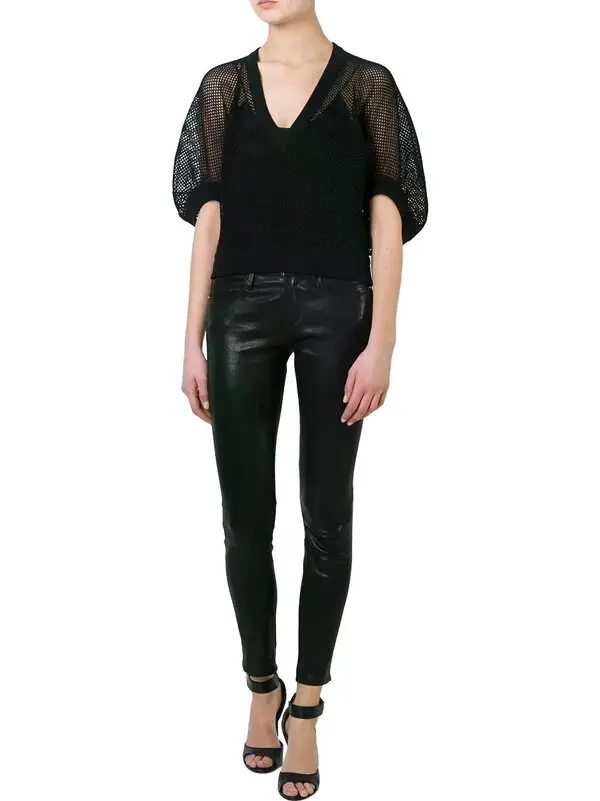 Givenchy Fishnet Sweater - Black