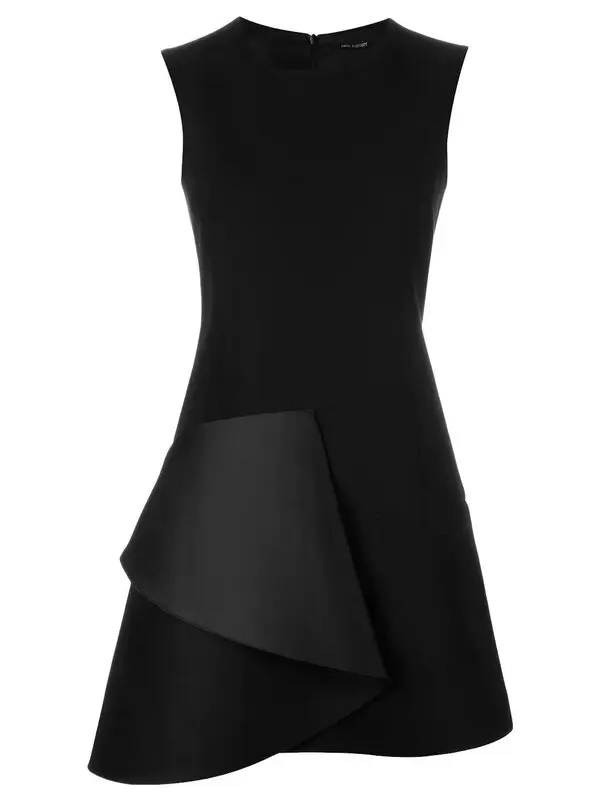 Neil Barrett Asymmetrical Sleeveless Dress - Black