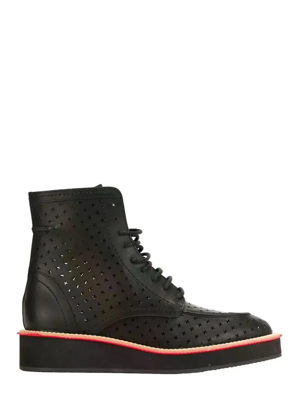 Givenchy Perforated Ankle Boots - Black