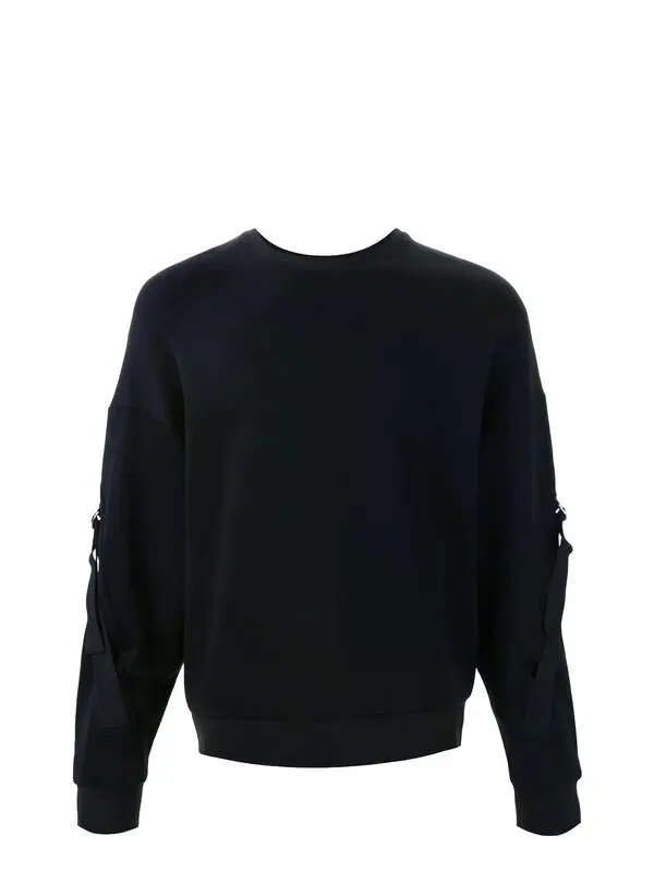 WOOYOUNGMI Strap Detail Sweatshirt - Black