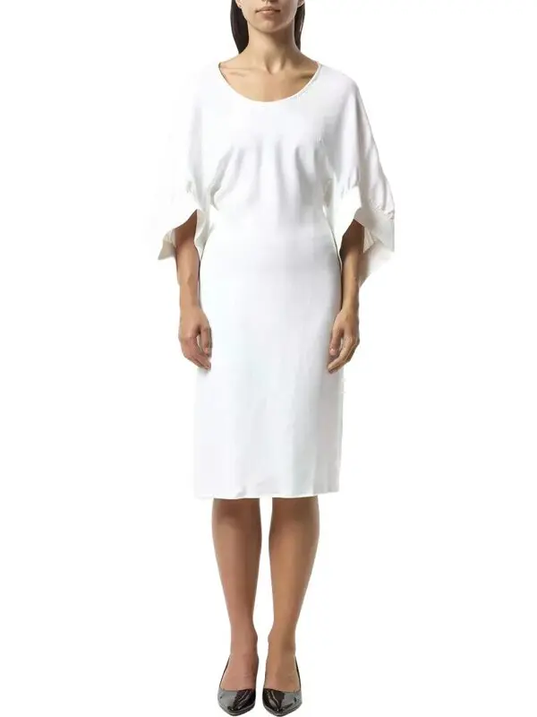 Givenchy Batwing Sleeve Midi Dress - White