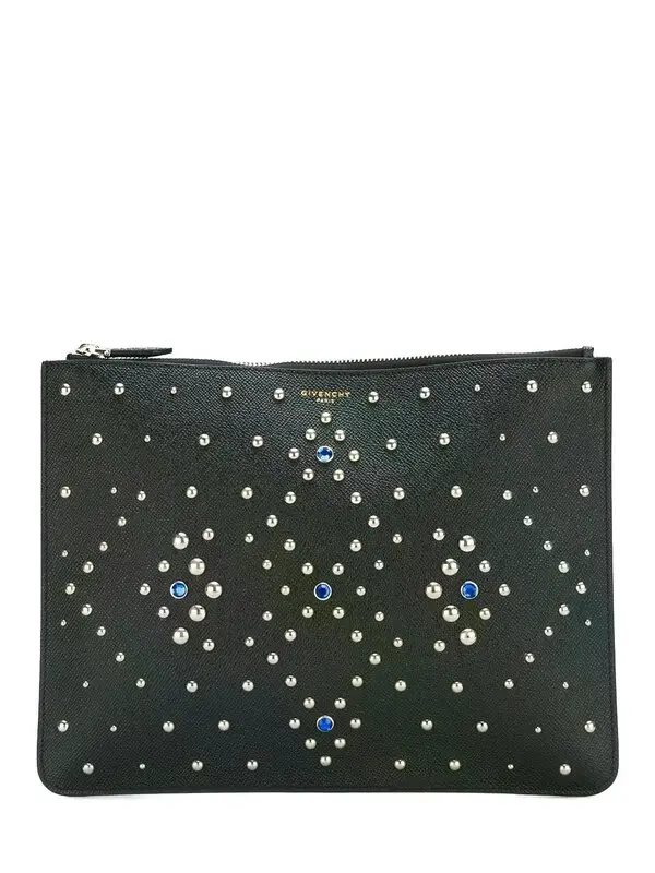 Givenchy Stud Embellished Clutch - Black