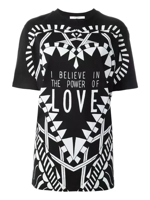 Givenchy I Believe In The Power Of Love T-shirt - Black