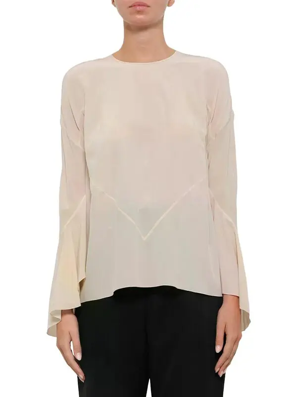 Givenchy Bell Sleeve Blouse - Neutrals