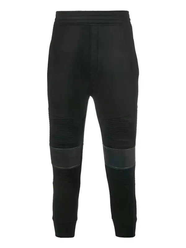 Neil Barrett Moto' Biker Style Track Pants - Black