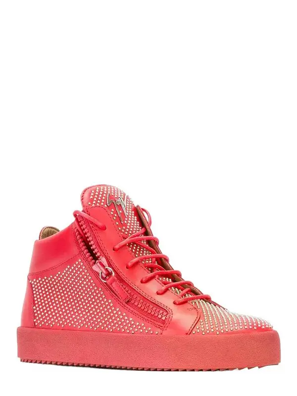 GIUSEPPE ZANOTTI Connor Mid-top Sneakers - Red