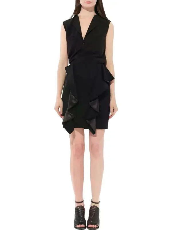 Givenchy Draped Panel Pencil Mini Skirt - Black