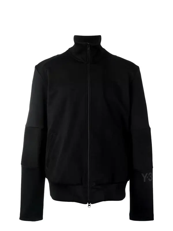 Y3 High Neck Zipped Sweatshirt - Black