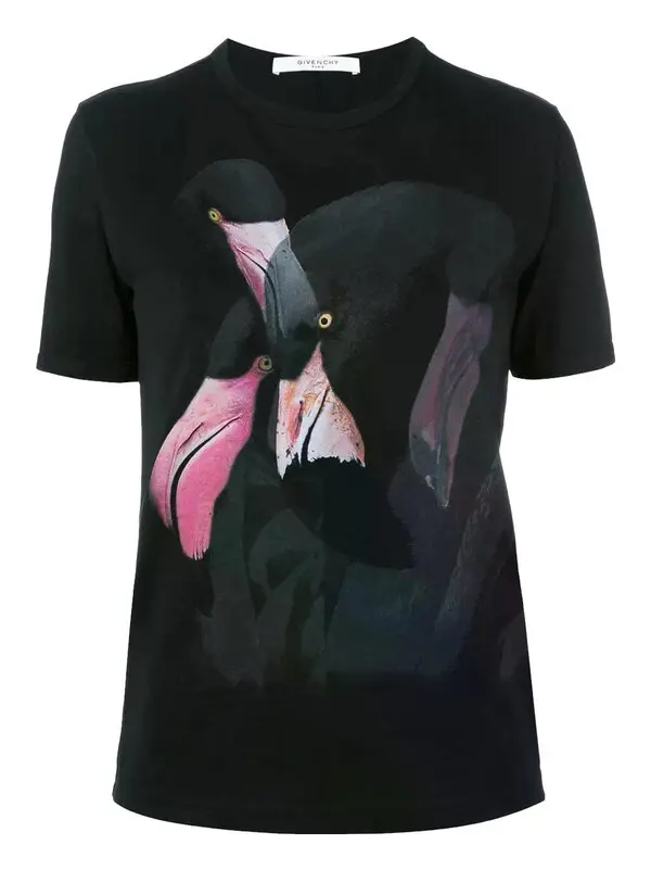 Givenchy Flamingo Print T-shirt - Black