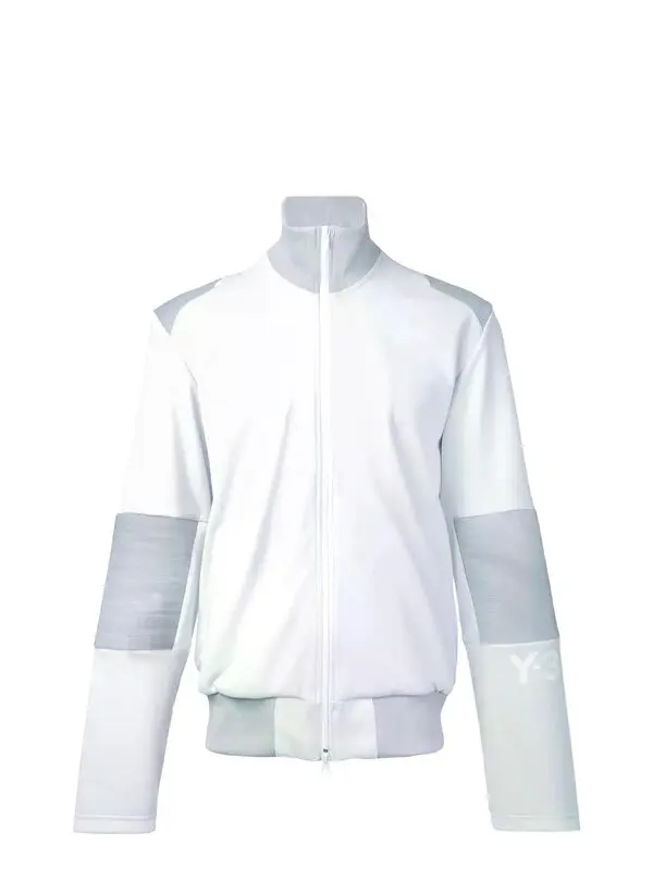 Y3 Zipped Sweatshirt With Arm Logo - White