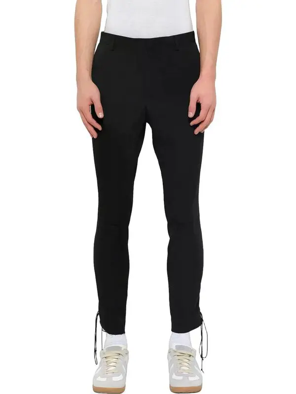 LANVIN Five-pocket Slim Trousers - Black