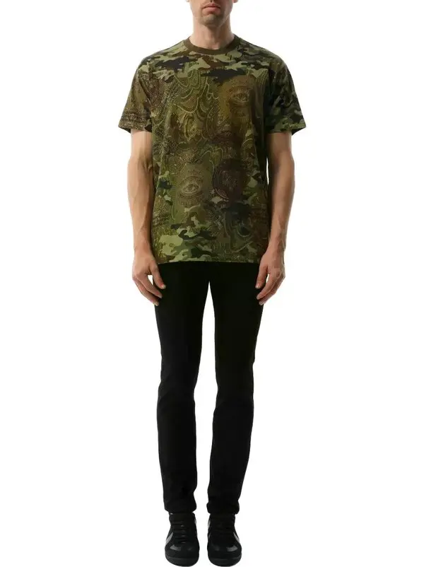 Givenchy Camouflage Print T-shirt - Green