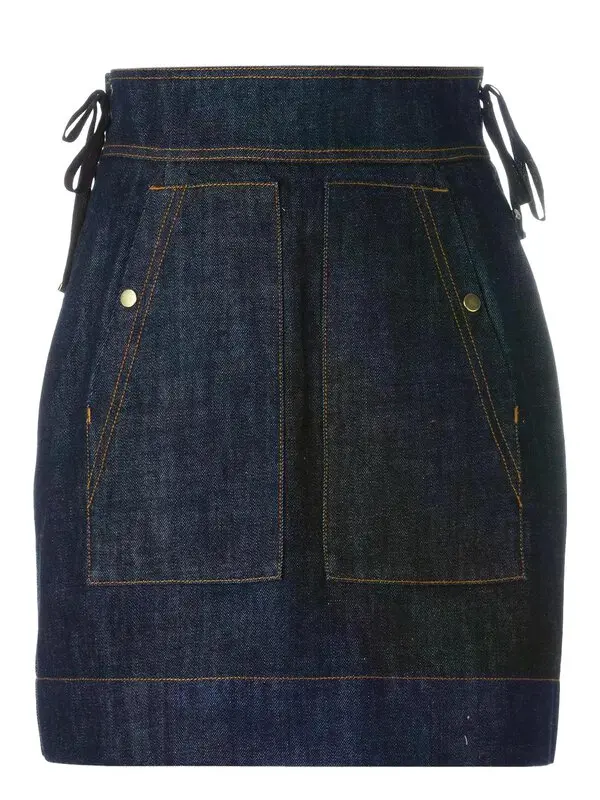 Kenzo High-waisted Denim Skirt - Blue