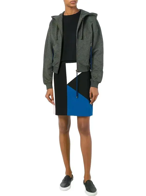 Kenzo Embroidered Logo Zip Front Hoodie - Green