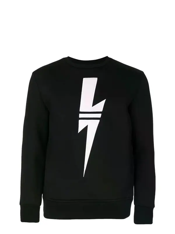 Neil Barrett Lightning Bolt Sweatshirt - Black