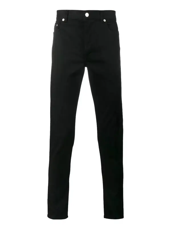 Givenchy Star Embroidered Skinny Jeans - Black