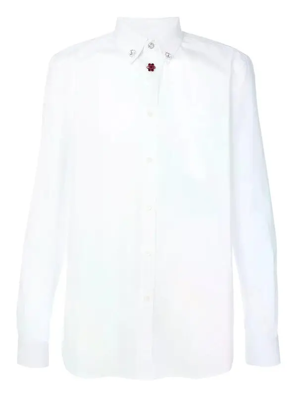 Givenchy Classic Floral Detail Shirt - White