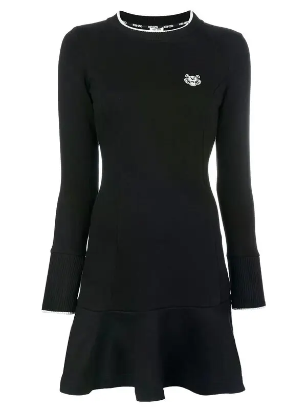 Kenzo Tiger Patch Dress - Black