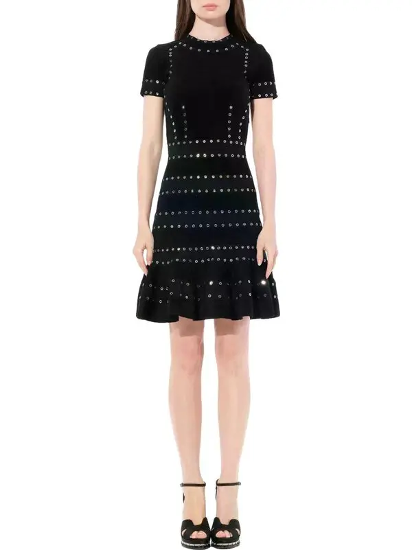 Alexander McQueen Embellished Dress - Black