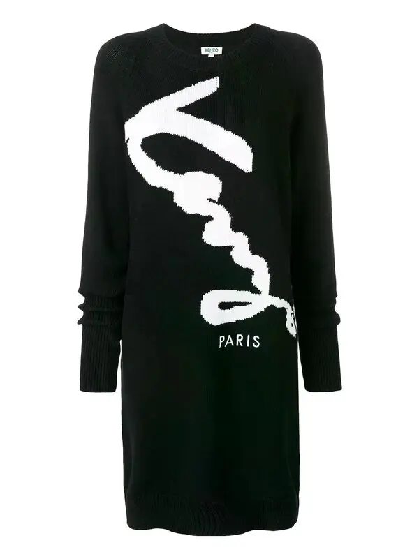 Kenzo Signature Intarsia Jumper - Black
