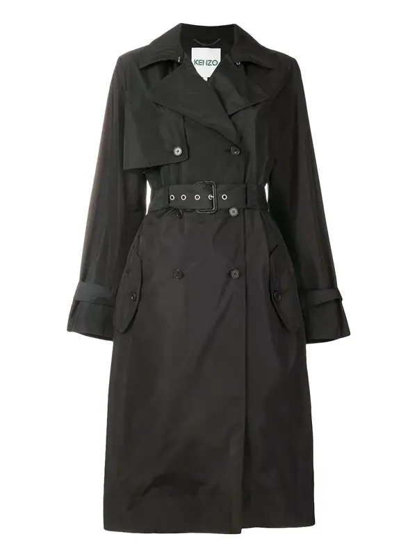 Kenzo Oversized Trench Coat - Black