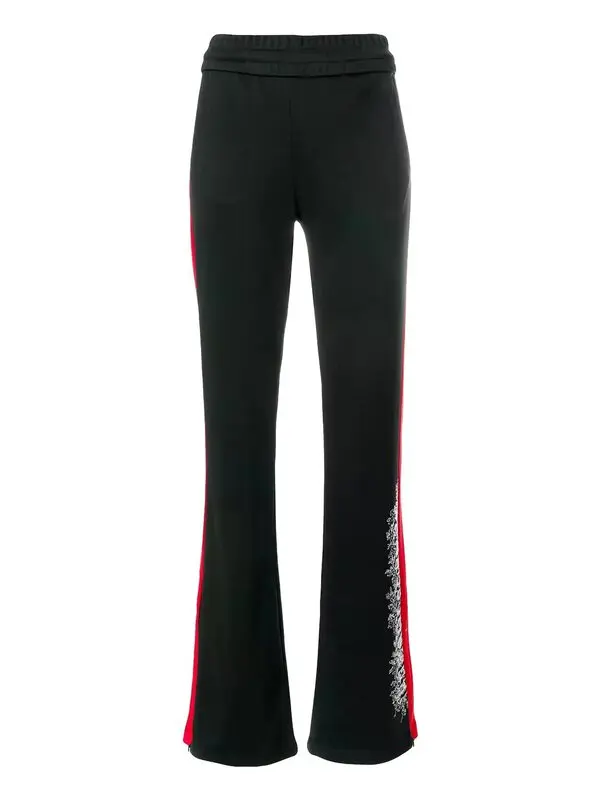 Off-White Embroidered Detail Trousers - Black