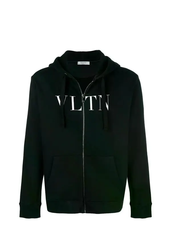 Valentino Garavani Vltn Logo Hoodie - Black
