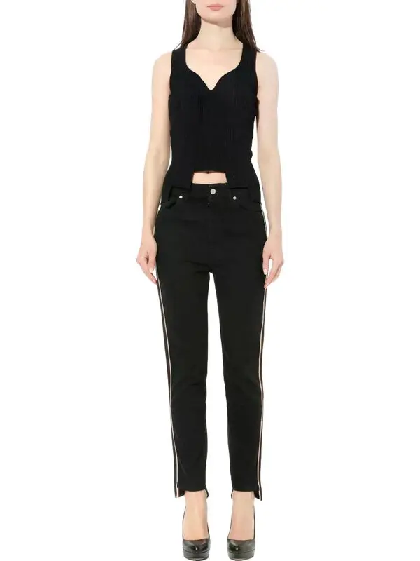 Alexander McQueen Military Cropped Jeans - Black