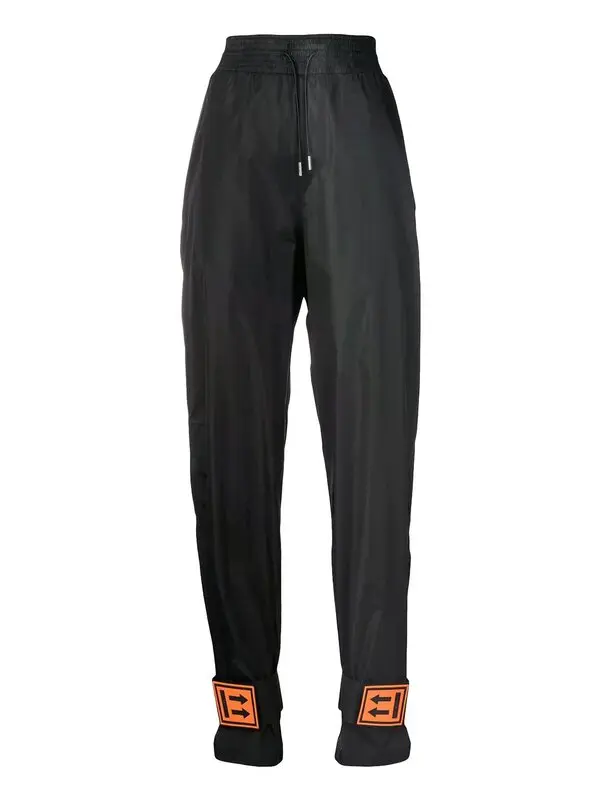 Off-White Ankle Strap Track Pants - Black