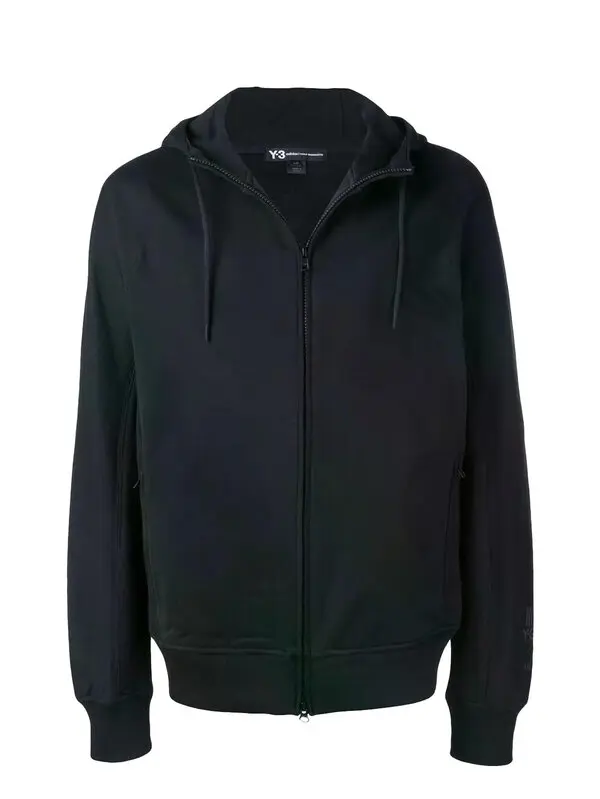 Y3 Zipped Hoodie - Black