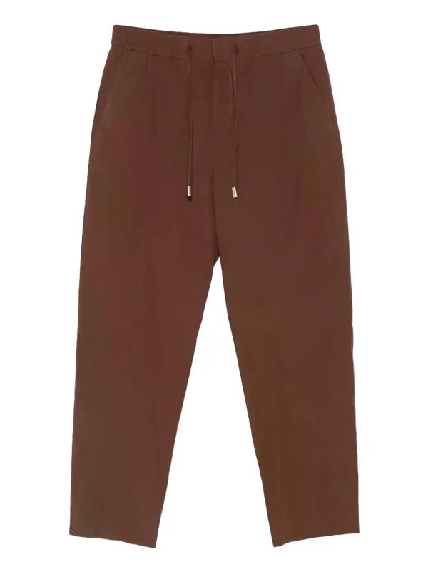 PT TORINO Drawstring-waist Trousers - Brown