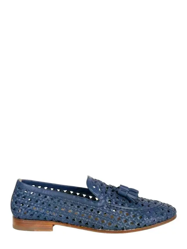 Fratelli Rossetti Woven Tassel Loafers - Blue