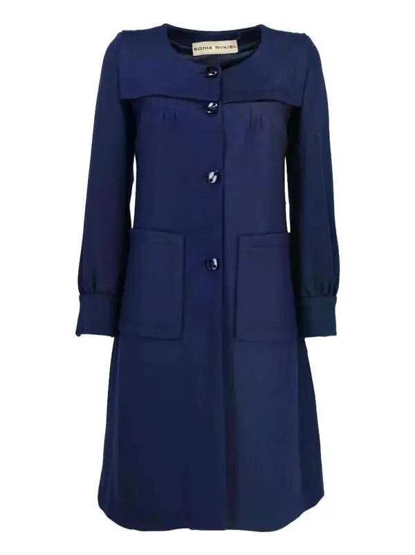 Sonia Rykiel Paris Sailor Collar Coat - Blue