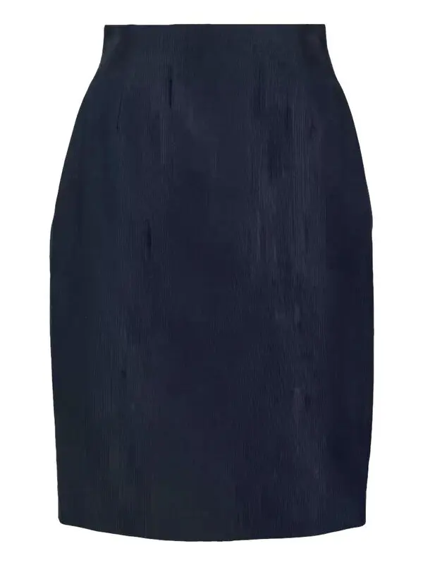 MONDRAIN Cotton Corduroy Pencil Skirt - Blue