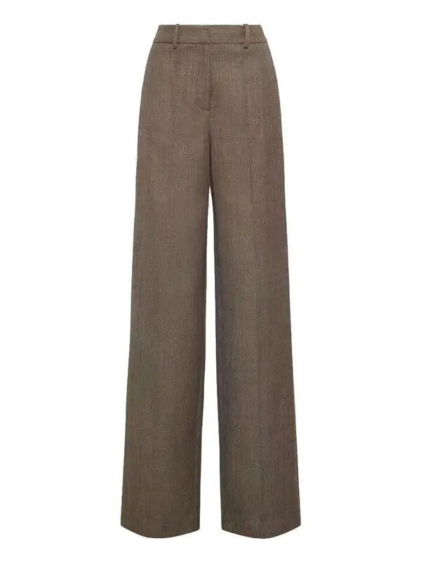 Adam Lippes Wyatt Wide-leg Trousers - Brown