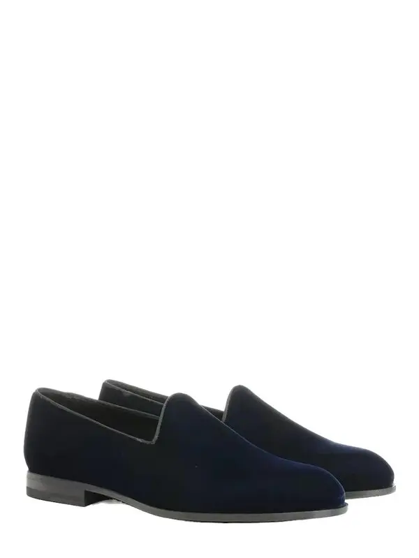 Tagliatore Skyler Velvet Loafers - Blue