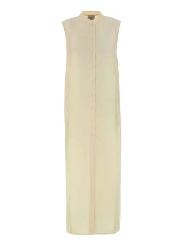 Le Kasha Sleeveless Maxi Shirt Dress - Neutrals