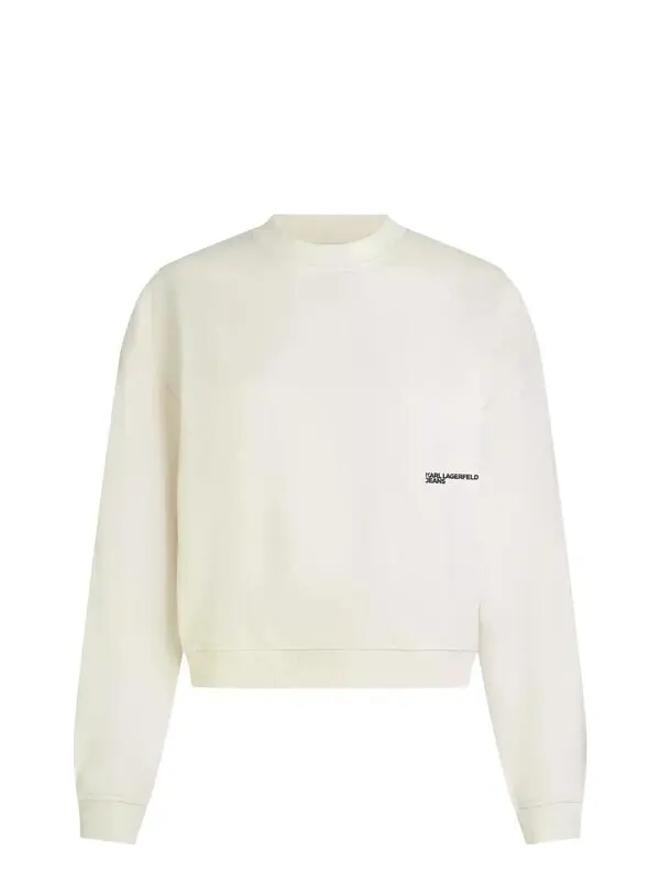 Karl Lagerfeld Karlism Boxy Hoodie - Neutrals