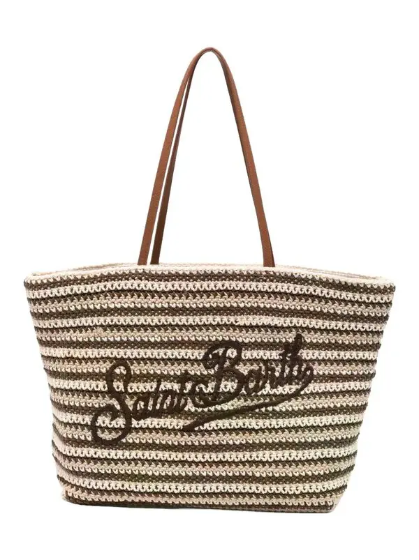 MC2 SAINT BARTH Crochet-knit Shoulder Bag - Brown