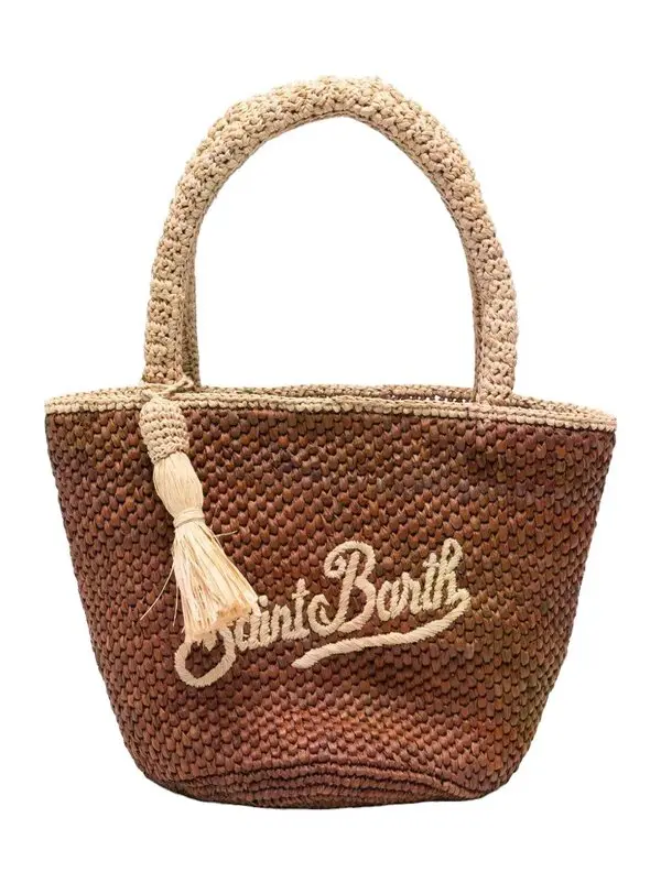 MC2 SAINT BARTH Woven Tote Bag - Brown