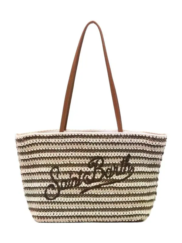 MC2 SAINT BARTH Crochet-knit Shoulder Bag - Brown