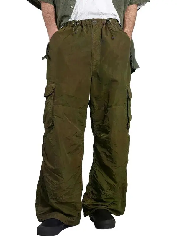Comme Des Garçons Creased Cargo Pants - Green