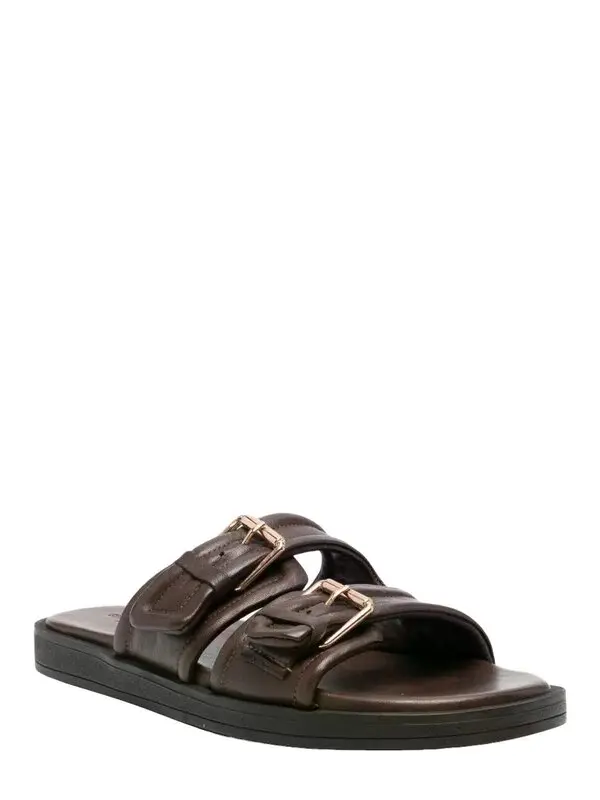 SERGIO MORETTI FIRENZE Buckle-fastening Sandals - Brown