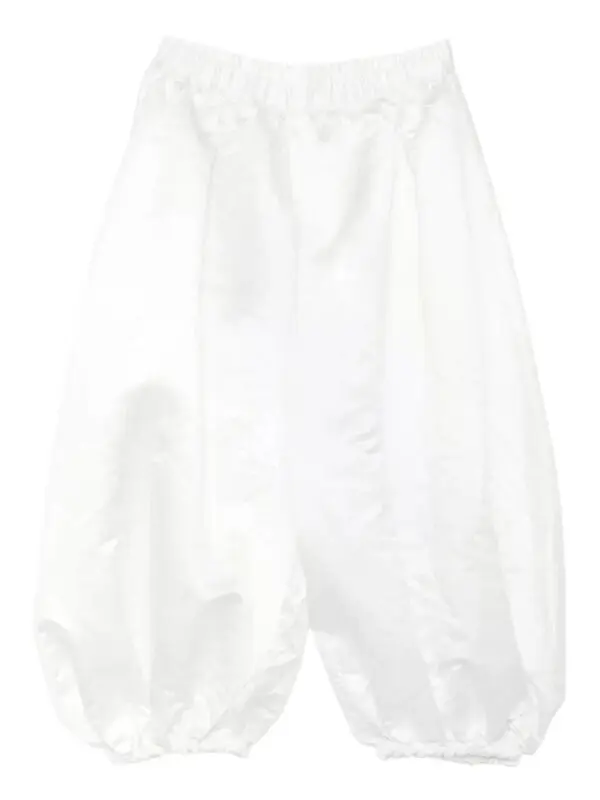 Comme Des Garçons Elasticated Waist Balloon Trousers - White