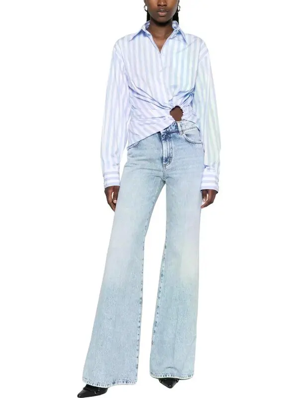Sportmax Zero Flared-leg Jeans - Blue