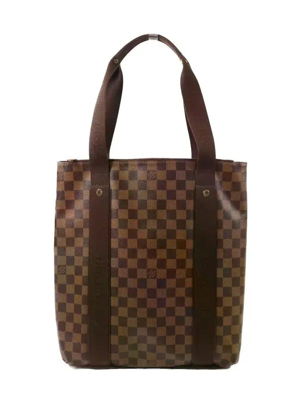 LOUIS VUITTON Beaubourg Damier Ebene Canvas Tote Bag - Brown